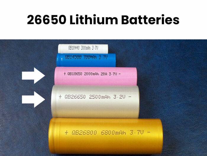 18650 vs 26650 Lithium Batteries, All You Need to Know