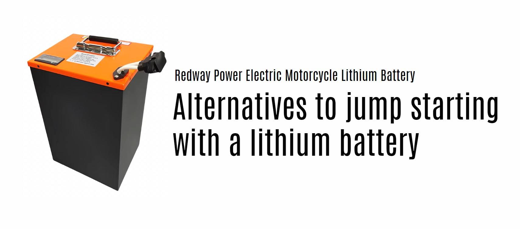 Can You Jump Start A Motorcycle With A Lithium Battery? - Redway Power™