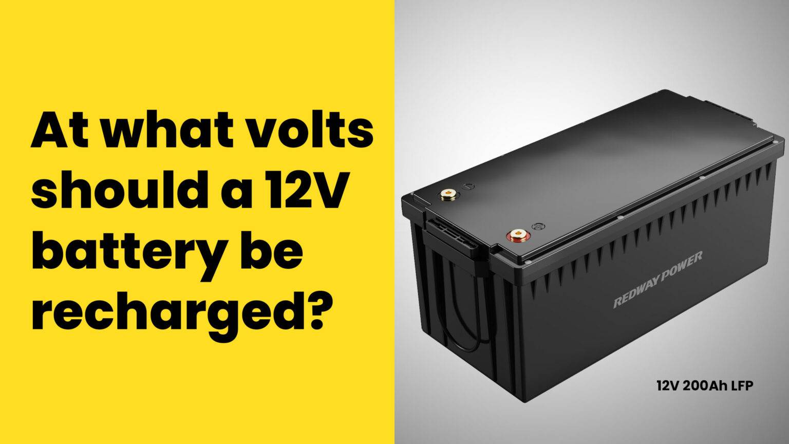 Is 12.3 Volts a Good Reading for a 12V Battery? - Redway Power™