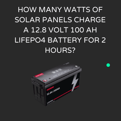 Zonnepanelen laden een 12.8 volt 100Ah LiFePO4 accu op